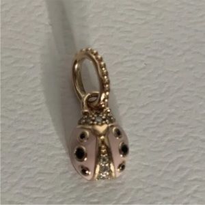 Pandora | Jewelry | Pandora Rose Gold Pink Lady Bird Dangle Pendant ...